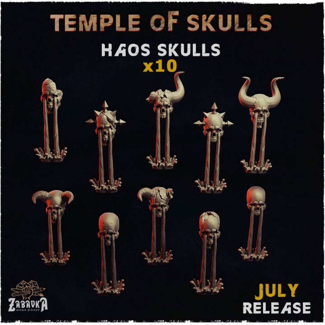Temple of Skulls Haos Skulls Dnd Dungeons and Dragons 28mm/32mm TTRPG ...
