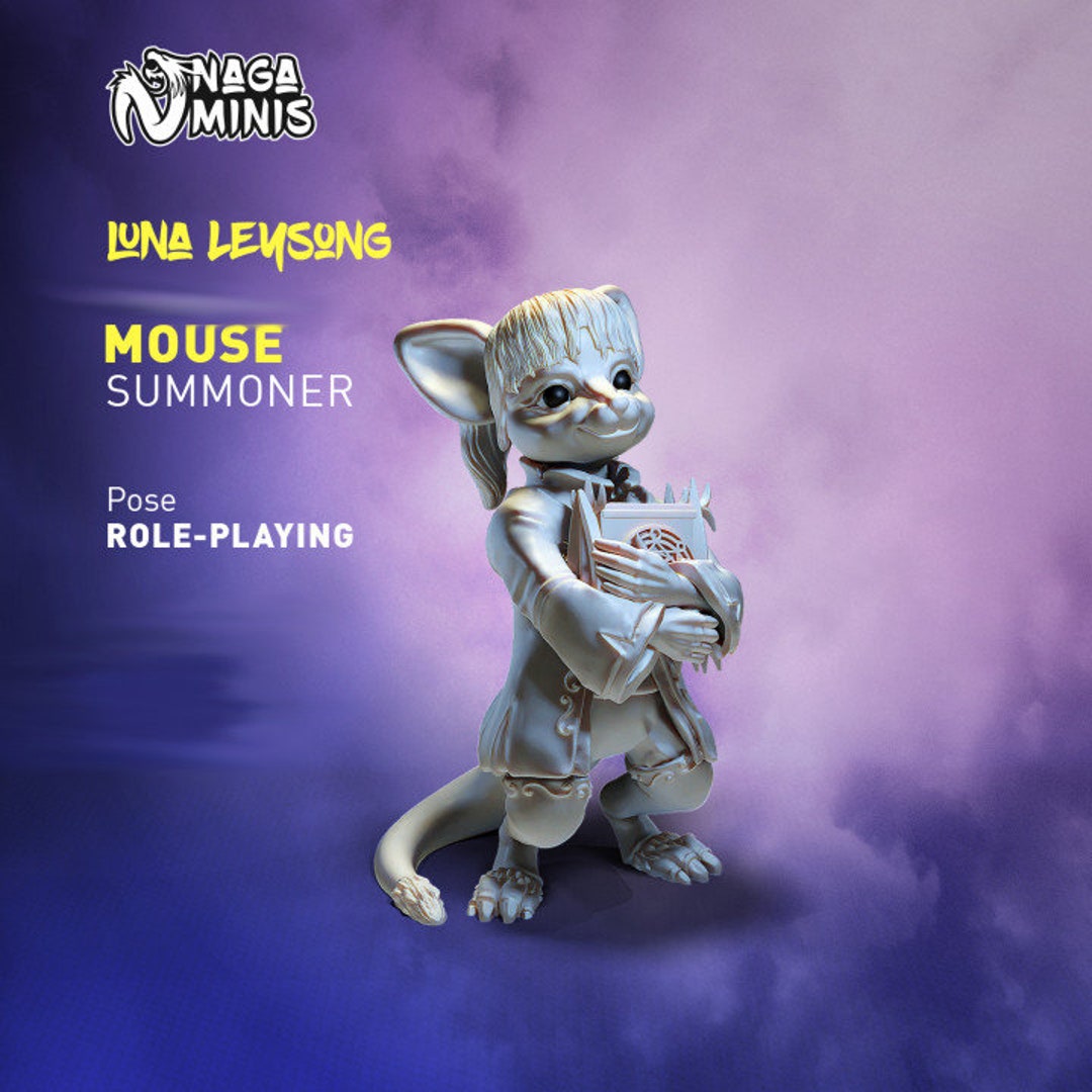 Mouse Folk Summoner NPC Dnd Dungeons and Dragons Townsfolk NPC 28mm ...