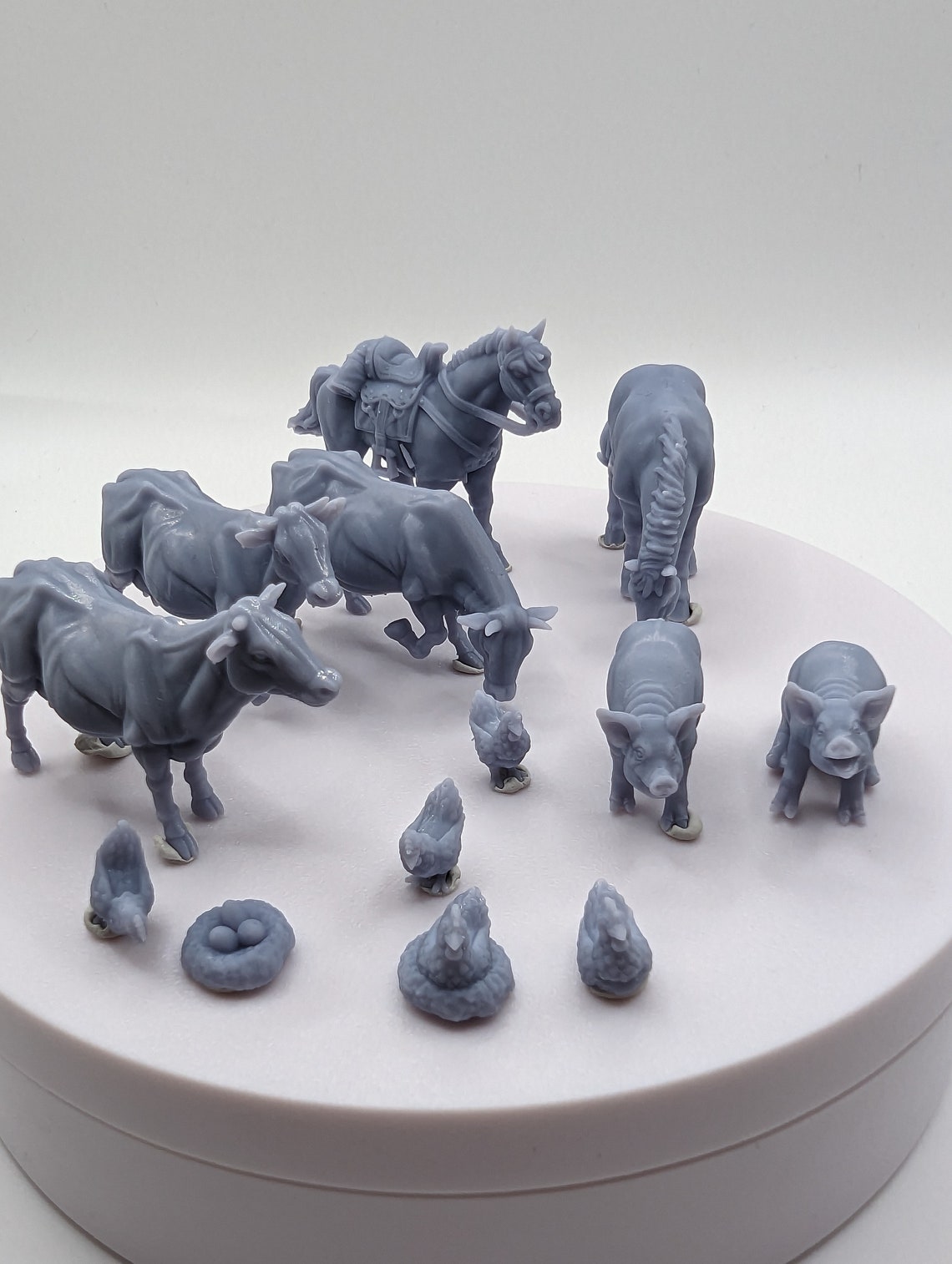 Dnd Farm Animals Dungeons and Dragons D&D 28mm 32mm Pigs Miniatures ...