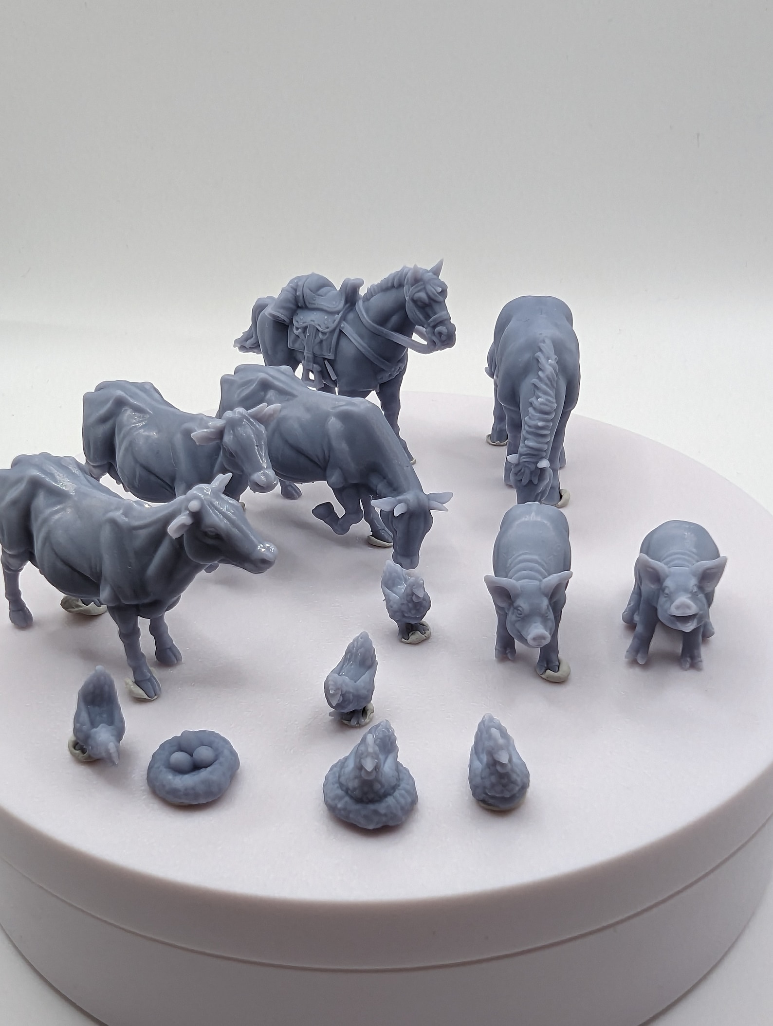 Dnd Farm Animals Dungeons and Dragons D&D 28mm 32mm Pigs Miniatures ...