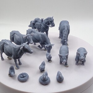 Dnd Farm Animals Dungeons and Dragons D&D 28mm 32mm Pigs Miniatures ...