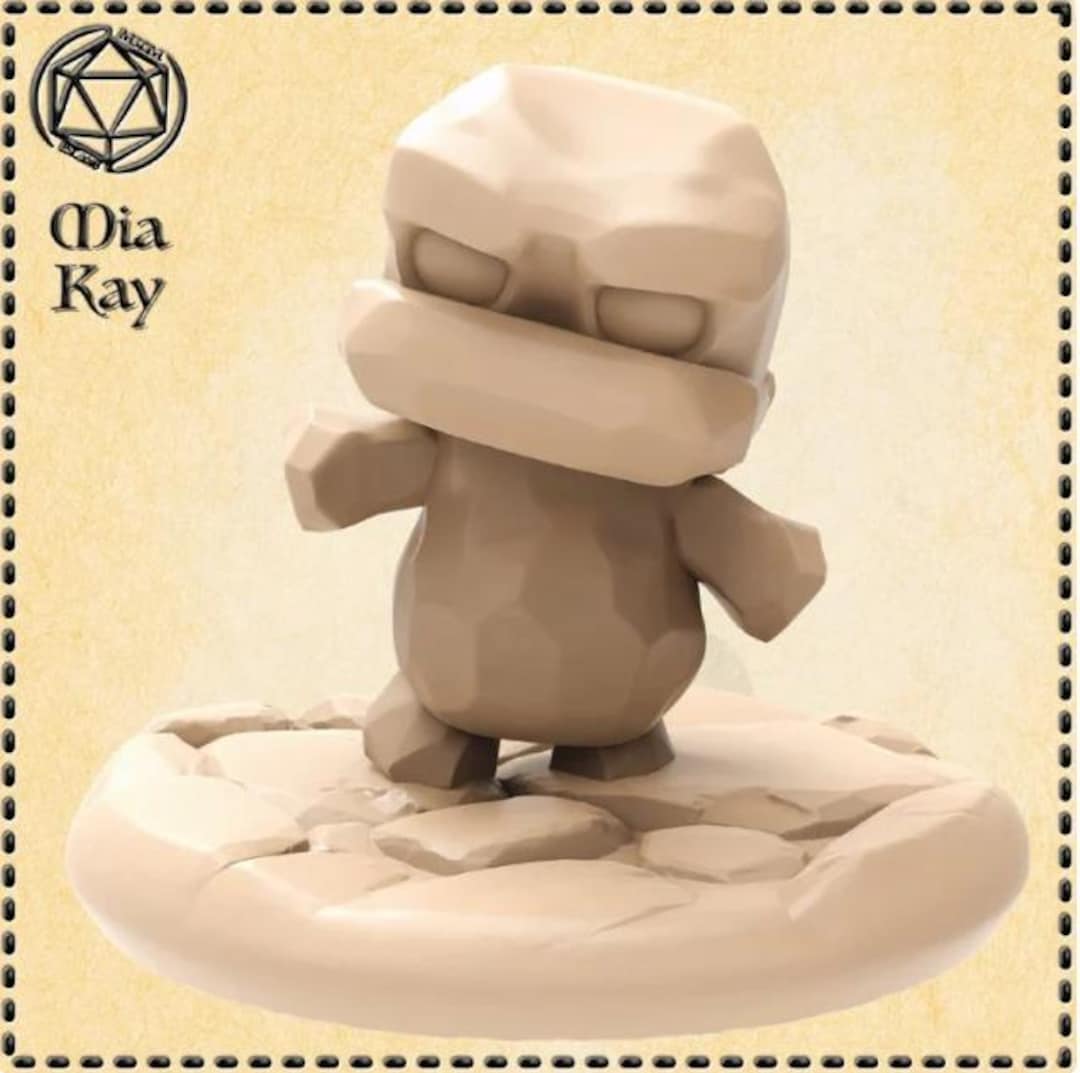 Baby Rock Golem Dnd Dungeons and Dragons 28mm/32mm TTRPG Fantasy ...