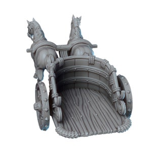 Horse and Cart Dnd Dungeons and Dragons 28mm 32mm Medieval Miniatures ...