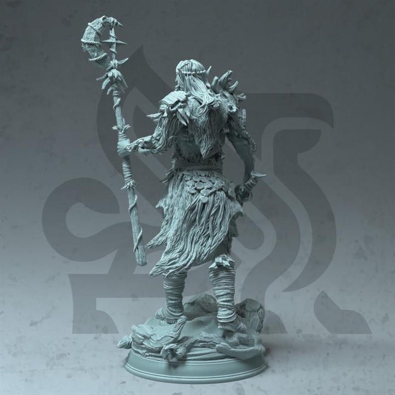 Elf Druid Bark Skin Druid Warden Dnd Dungeons and Dragons 28mm/32mm ...