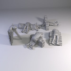 Bodies on Obstacles, Corpses, Casualty Markers Dnd, Tabletop RPG ...