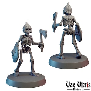 13 Pc Skeleton Army Squad Dnd Miniature Undead Army for Tabletop Games ...