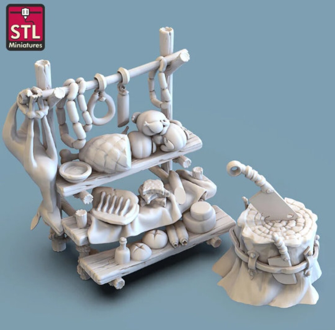 Butcher Miniatures Dnd Dungeons and Dragons 28mm/32mm Fantasy RPG Props ...