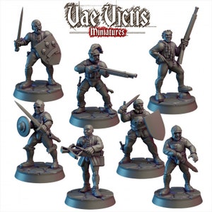 62pc Dnd Guards Starter Pack, Human Guards, Elite Mercenaries Dungeons ...