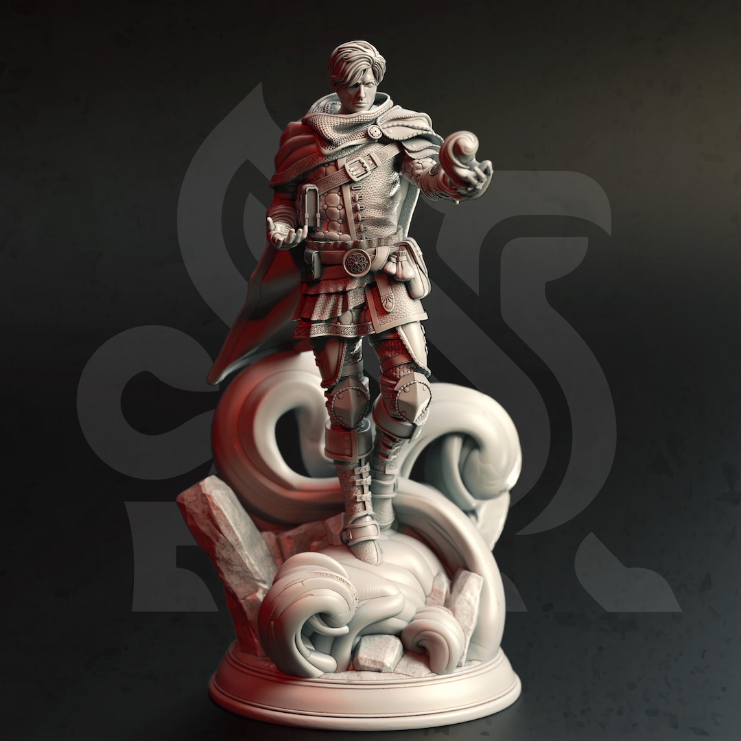 Human Psionic Human Wizard Miniature Dnd Dungeons and Dragons 28mm/32mm ...