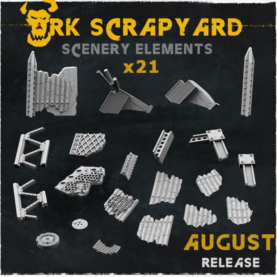 21pc Scrapyard Miniatures for Dnd Dungeons and Dragons Wargame Basing ...