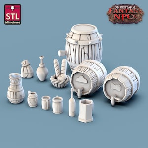 Dnd Tavern Fantasy Inn Furniture Scatter Terrain Dnd Dungeons and ...