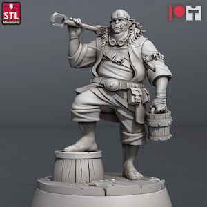 Airship Crew Set Dnd Dungeons and Dragons Pirate Ship 28mm/32mm Scatter ...