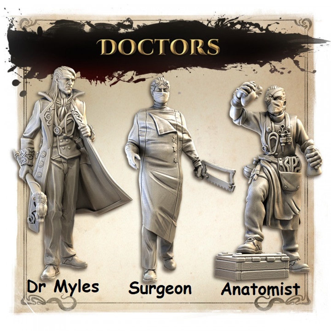 Doctor Miniatures for Tabletop Rpgs Dnd Dungeons and Dragons Pathfinder ...