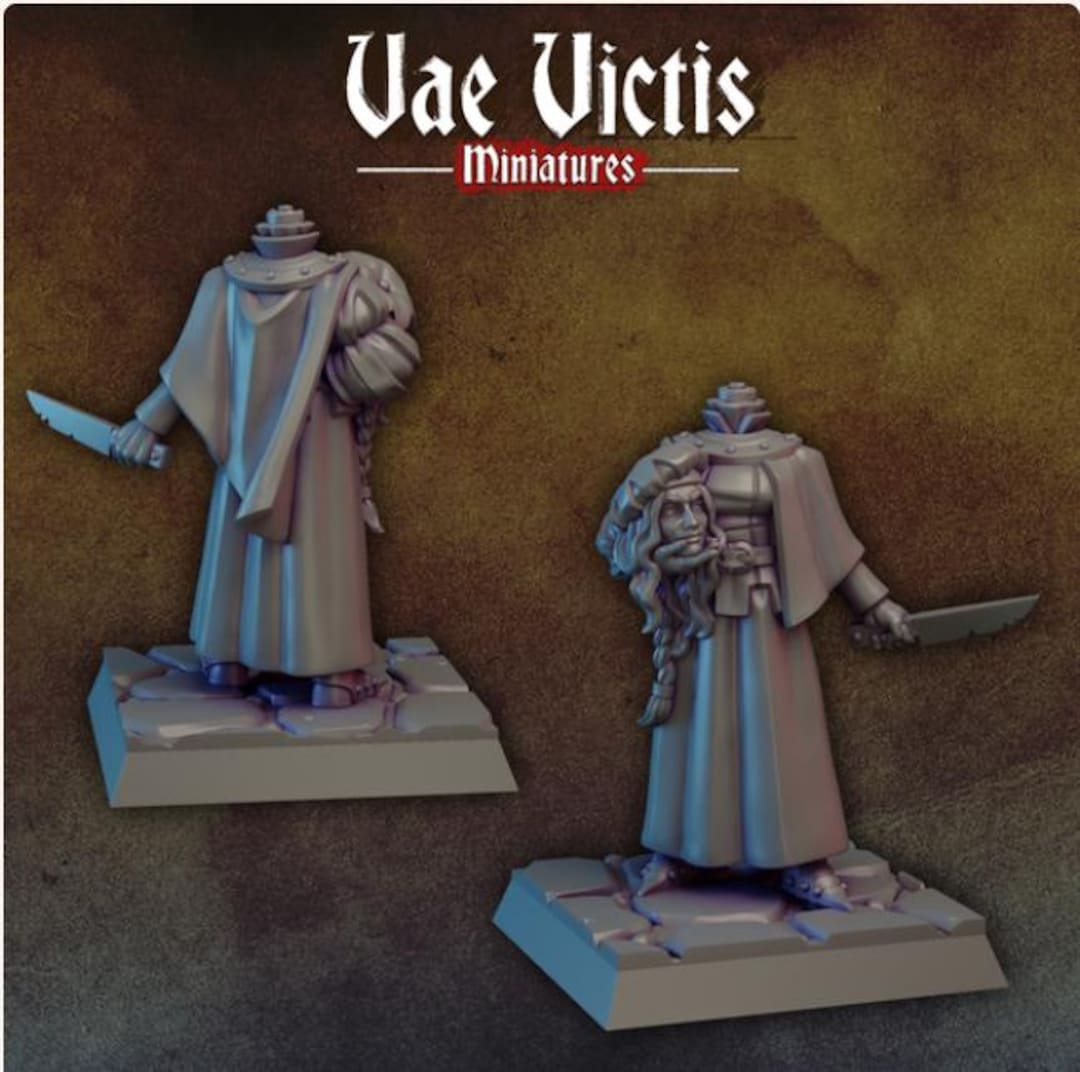 Beheaded Undead Miniature Dnd Dungeons and Dragons 28mm/32mm TTRPG ...