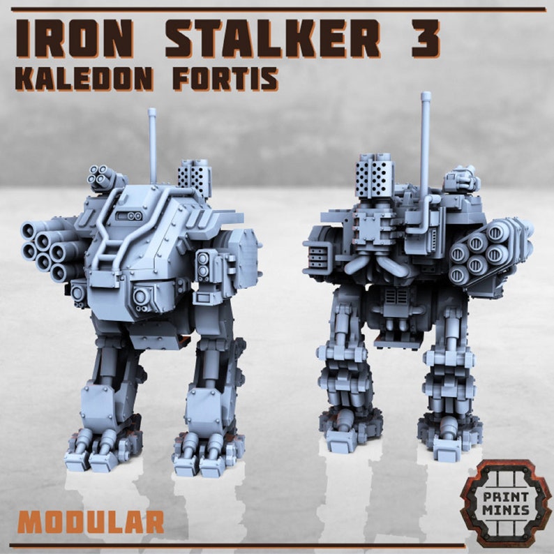 Mech Walker Sci-fi Miniatures 4 Variants ' Iron Stalker - Etsy