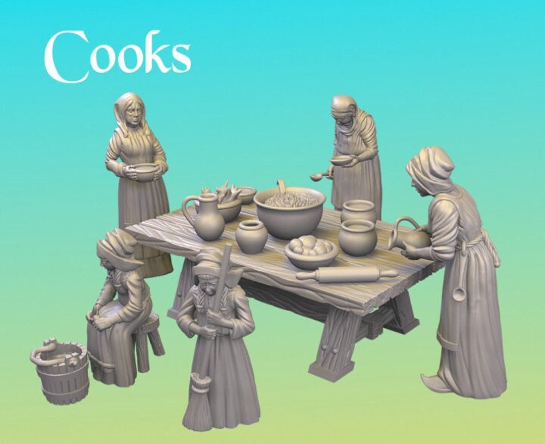 Tavern Cooks Dnd Dungeons and Dragons TTRPG Wargame Scatter Terrain ...