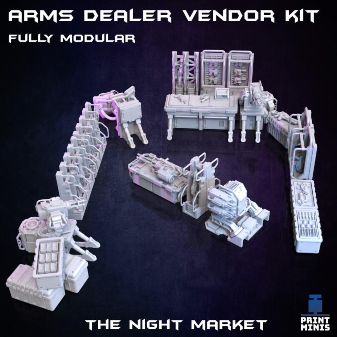 The Arms Dealer Store 28mm/32mm Weapons Merchant TTRPG Wargame Terrain ...
