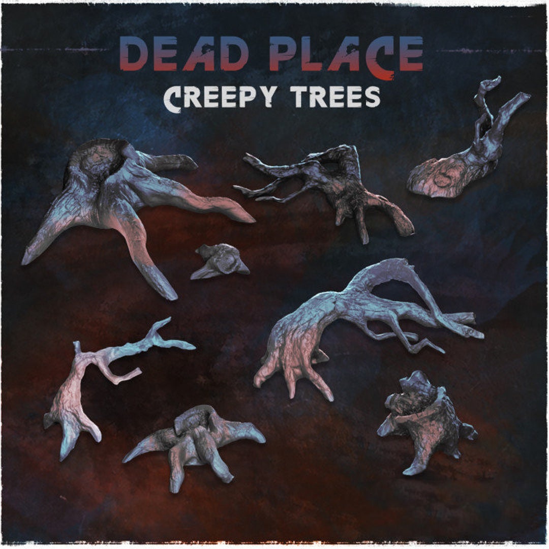 16pc Creepy Trees Dnd Dungeons and Dragons Basing Scatter Materials ...