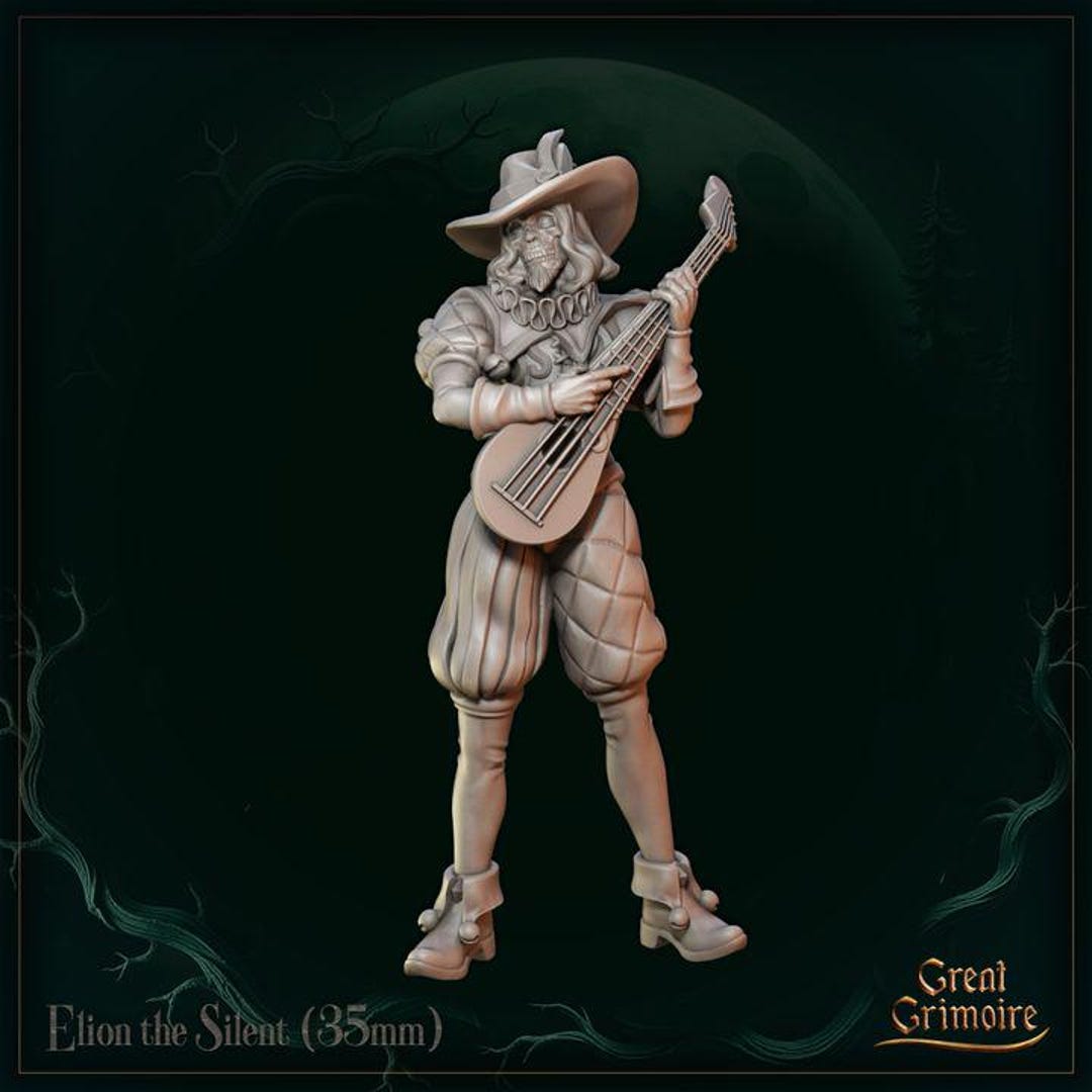 Elion the Silent Dungeons and Dragons 28mm/32mm/38mm Mini RPG Tabletop ...
