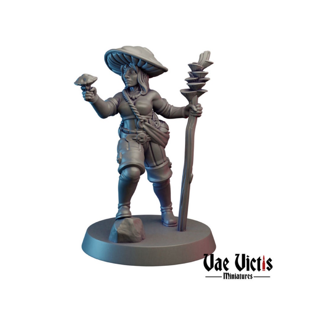 Druid Circle of Spores Dnd5e Dungeons and Dragons TTRPG Miniature 28mm ...