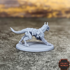 3pc Cyberhound Miniature Set, Grimdark 40K, Dieselpunk, 28mm Sci Fi ...
