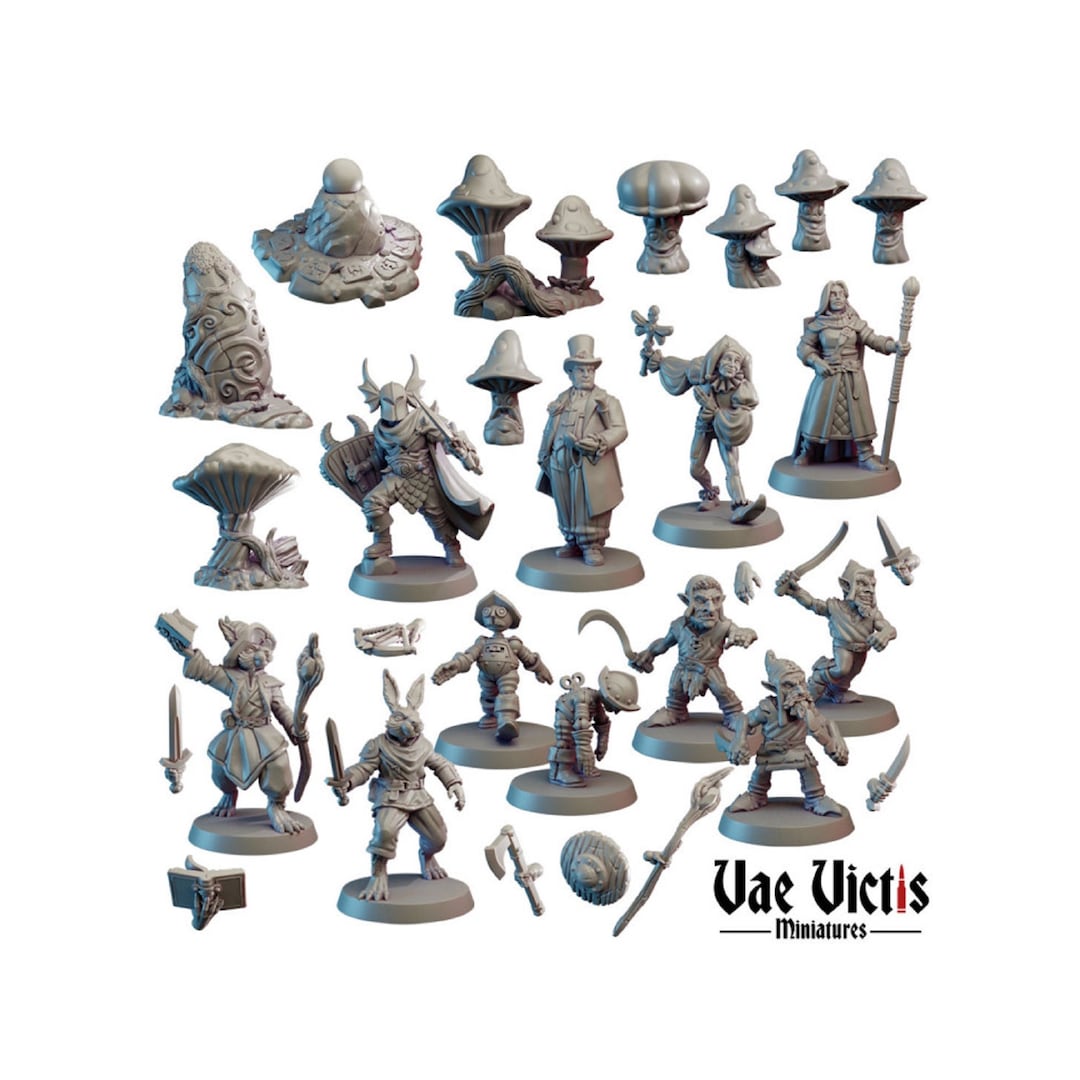 Dnd Starter Pack, Forest Miniature Scatter Terrain 28mm/32mm Magical ...