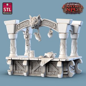 Dnd Tavern Fantasy Inn Furniture Scatter Terrain Dnd Dungeons and ...