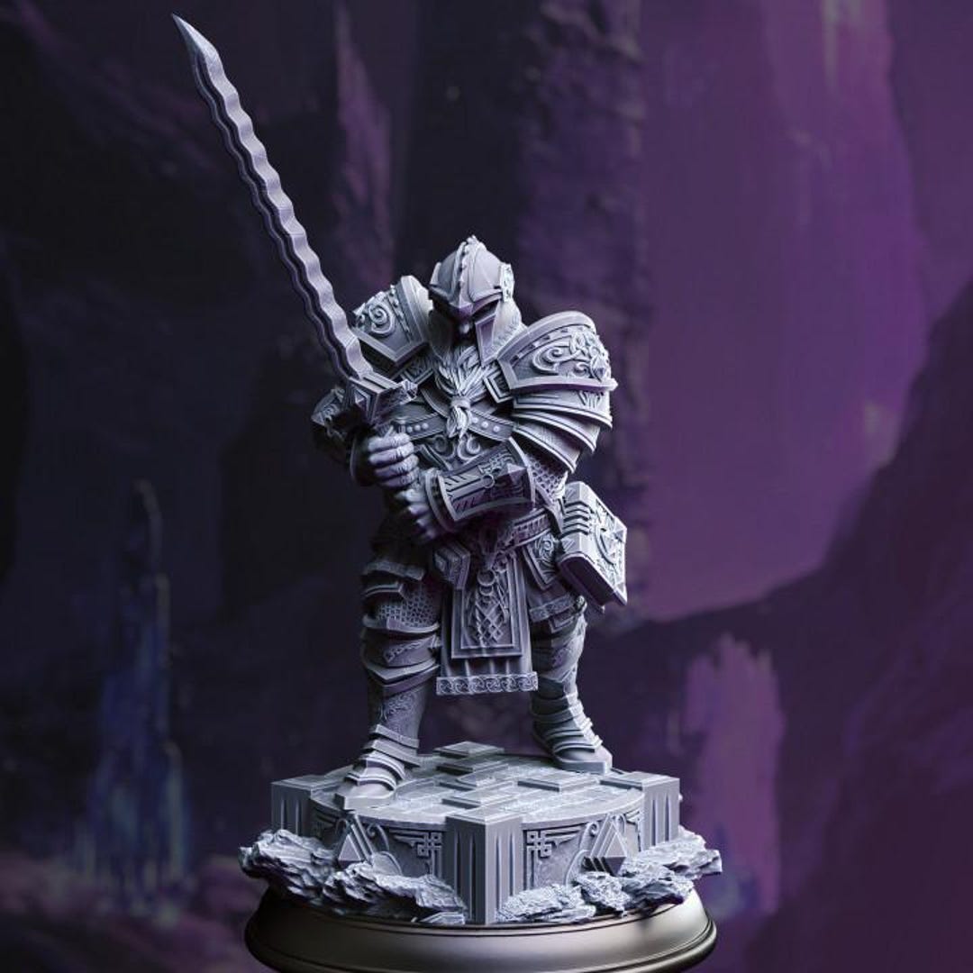Dwarf Noble Fighter - Kharmir the Chronicler | 28mm/32mm/38mm TTRPG ...