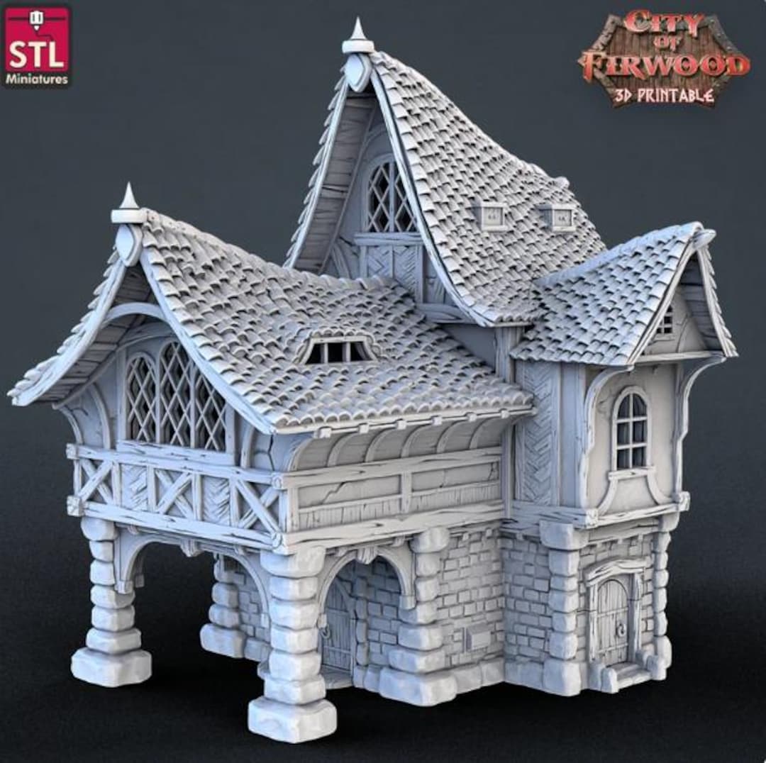 Bank Miniature Dnd Dungeons and Dragons 28mm/32mm Diorama Building ...