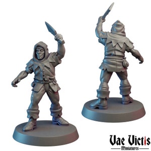 8pc Angry Villager Ruffians Dnd Dungeons and Dragons 28mm/32mm Dnd Mob ...