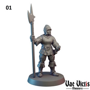 11pc FEMALE Village Guard Set for Dnd, Dungeons and Dragons, War Gaming ...