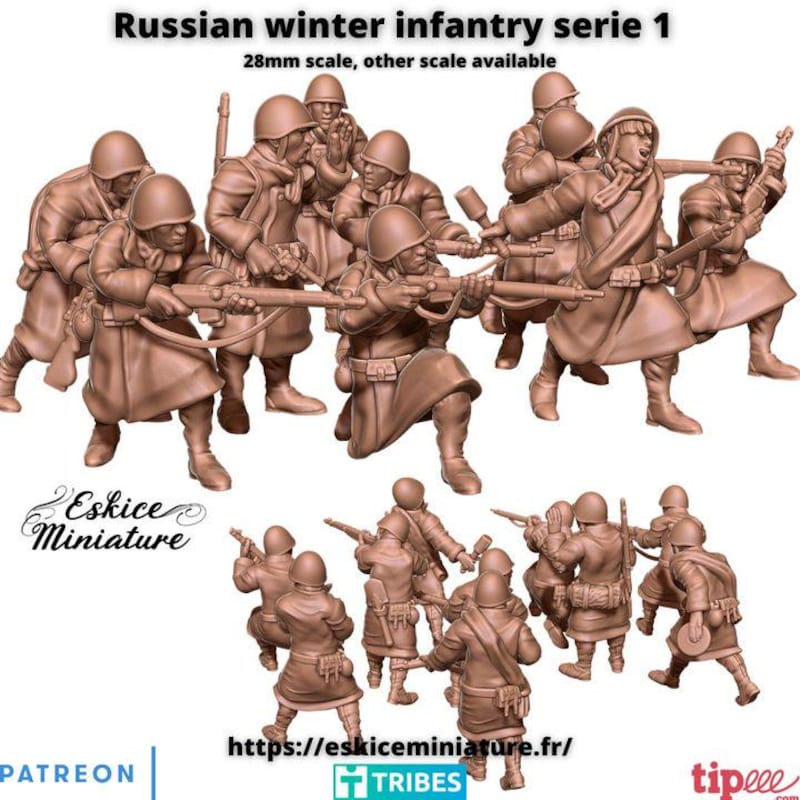 15mm Ww2 Russian Miniatures - Etsy