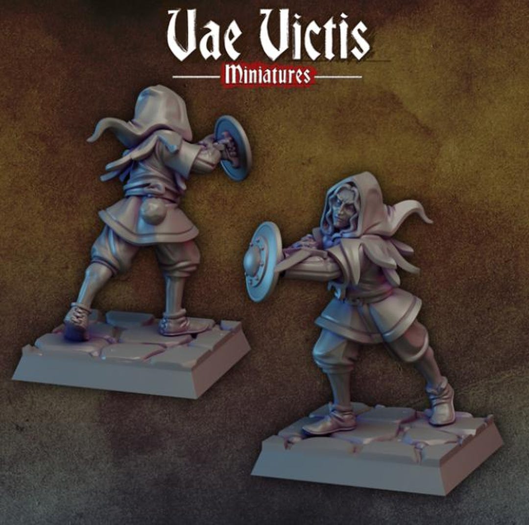 Duelist Miniature Dnd Dungeons and Dragons Adventurer Duelist TTRPG ...