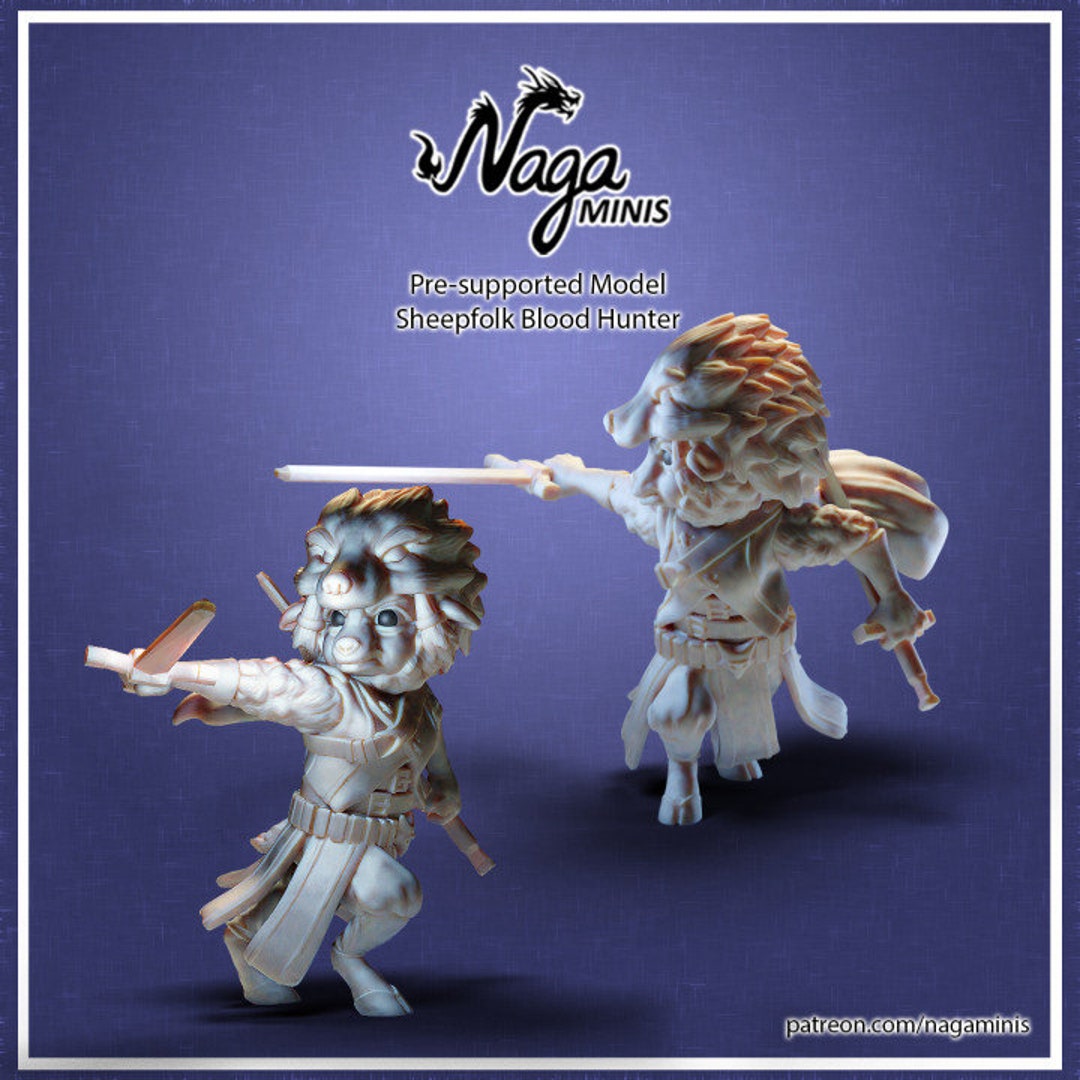 Sheep Folk Blood Hunter Fighter Pose Dnd Dungeons and Dragons Sheep ...