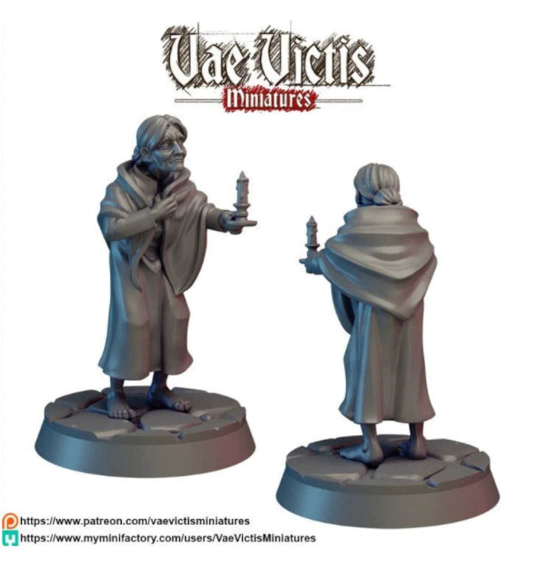 Grandma Townsfolk NPC Dnd Dungeons and Dragons 28mm/32mm Hill Dwarf ...