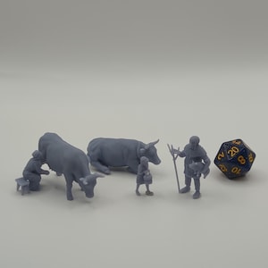 Barnyard Miniature Set for Dnd, Dungeons and Dragons, Farm Scenes ...