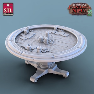 Card Players Set Dnd Dungeons and Dragons 28mm/32mm TTRPG Wargame Miniatures Seated Players Dnd ...