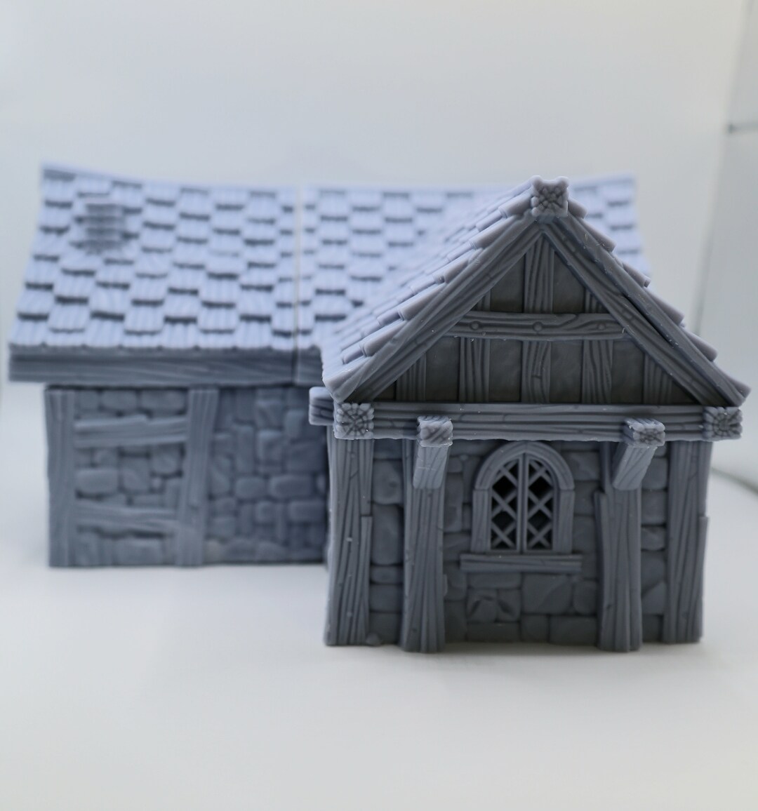 Cottage House Miniature Dnd Dungeons and Dragons Scatter - Etsy