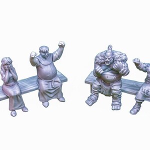 28mm/32mm Cheering Crowd Miniatures for Dungeons & Dragons Stadium ...