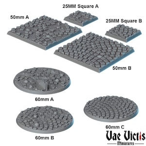 Cobblestone Bases, Dnd, Dungeons and Dragons, Scatter Terrain, Tabletop ...