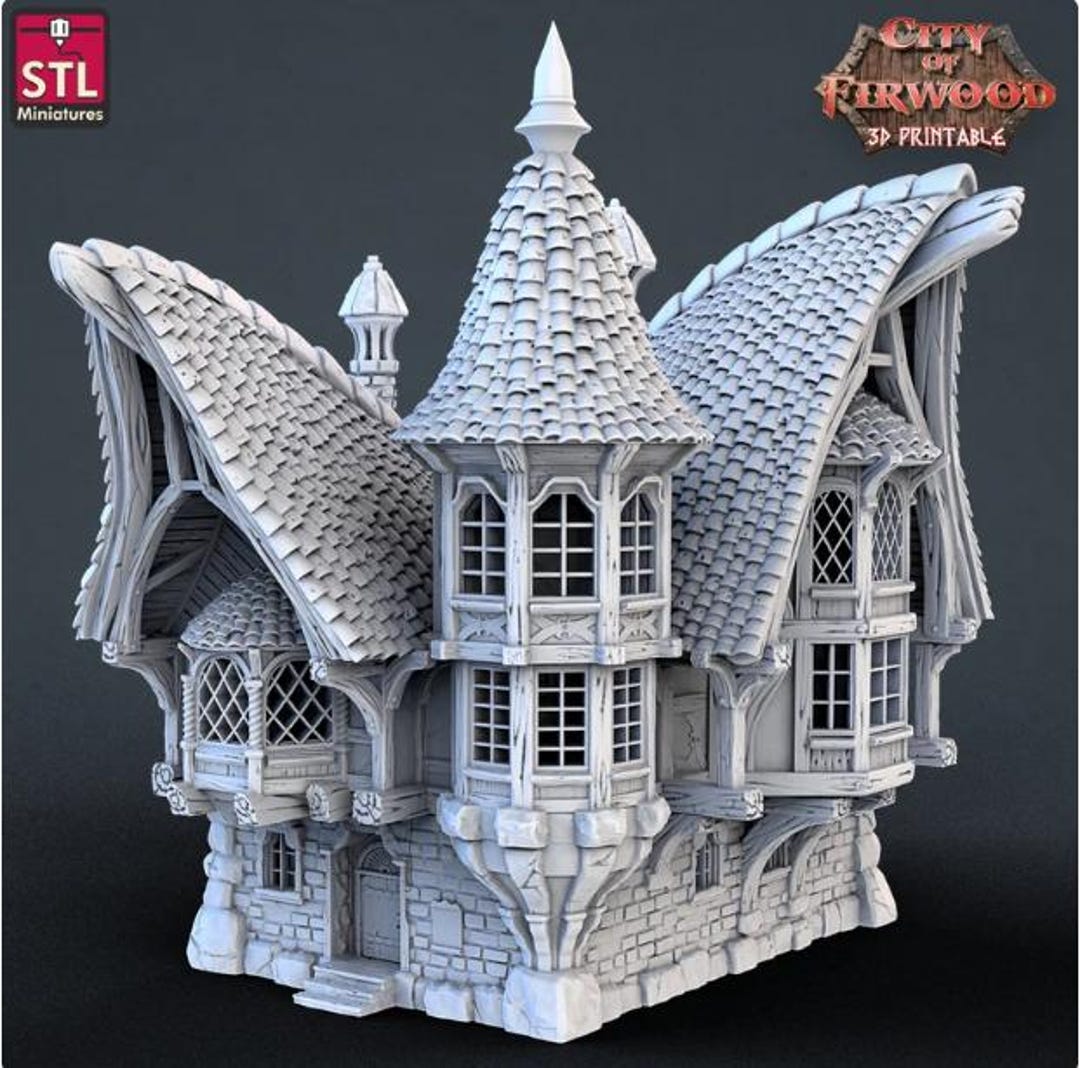 The Mansion Miniature Dnd Dungeons and Dragons 28mm/32mm TTRPG Fantasy ...
