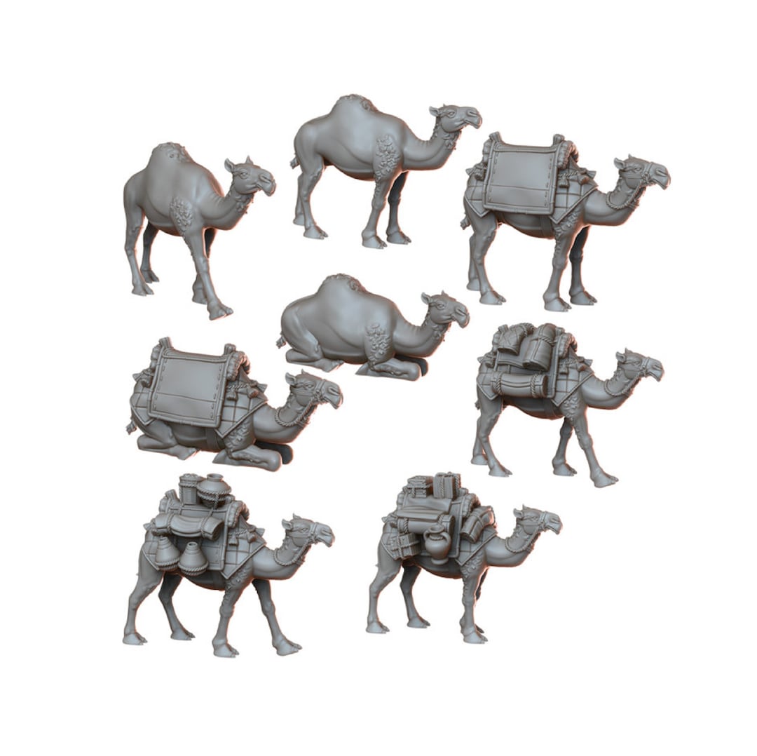 Camel Miniatures for Dnd Dungeons and Dragons Tabletop Rpgs Desert ...