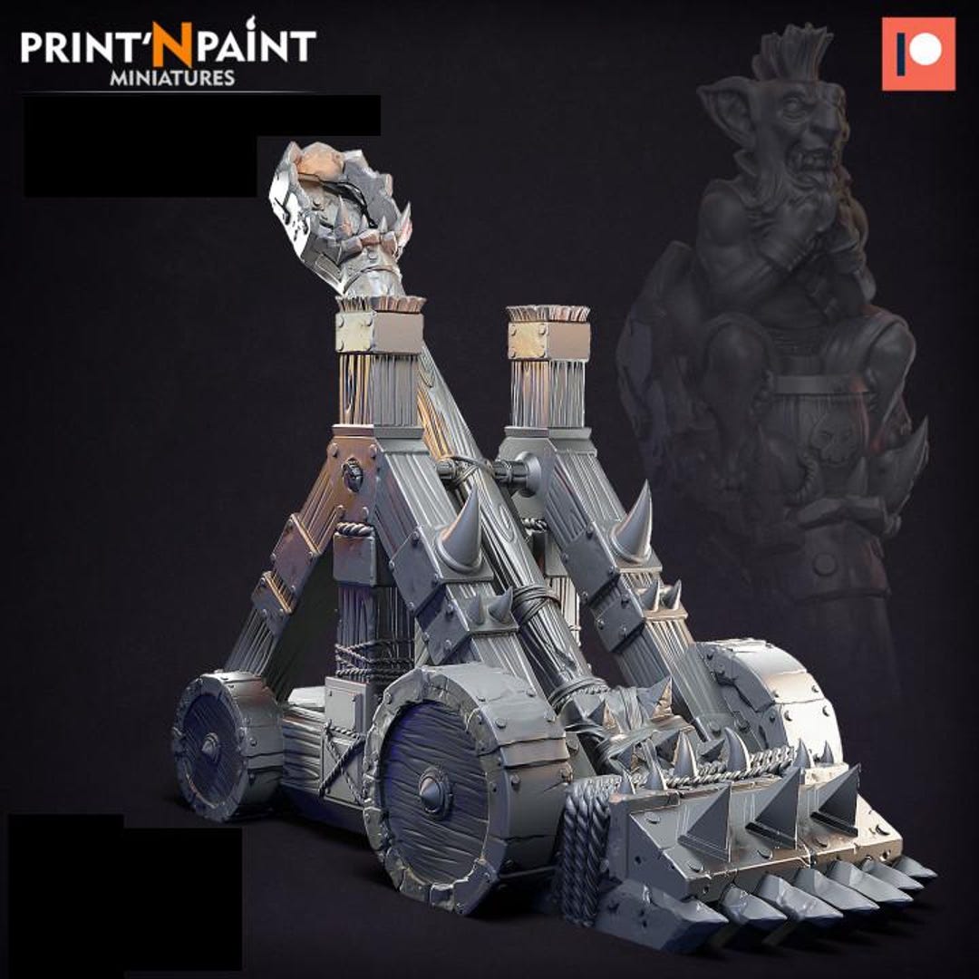 Goblin Catapult Miniature – Dungeons and Dragons Dnd 5e Pathfinder RPG ...