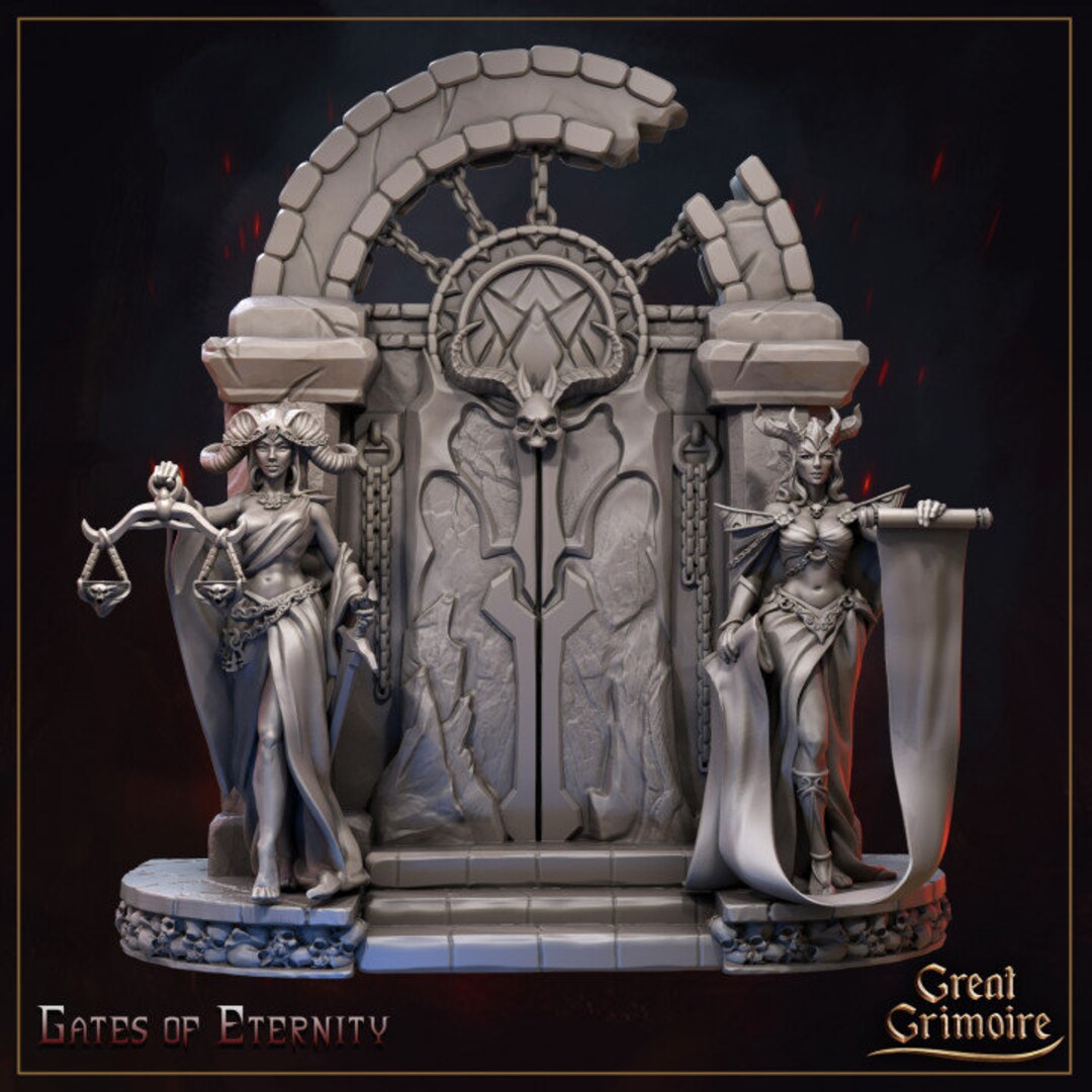 Gates of Eternity Miniature Dnd Dungeons and Dragons 28mm/32mm TTRPG ...