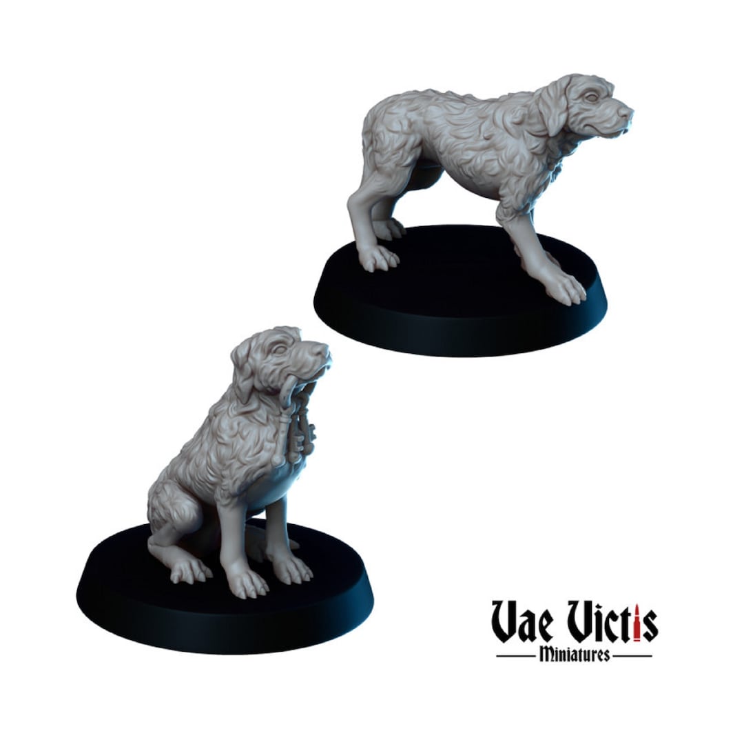 Police Dog Poses 28mm/32mm Miniature Npcs for Dnd Dungeons and Dragons ...