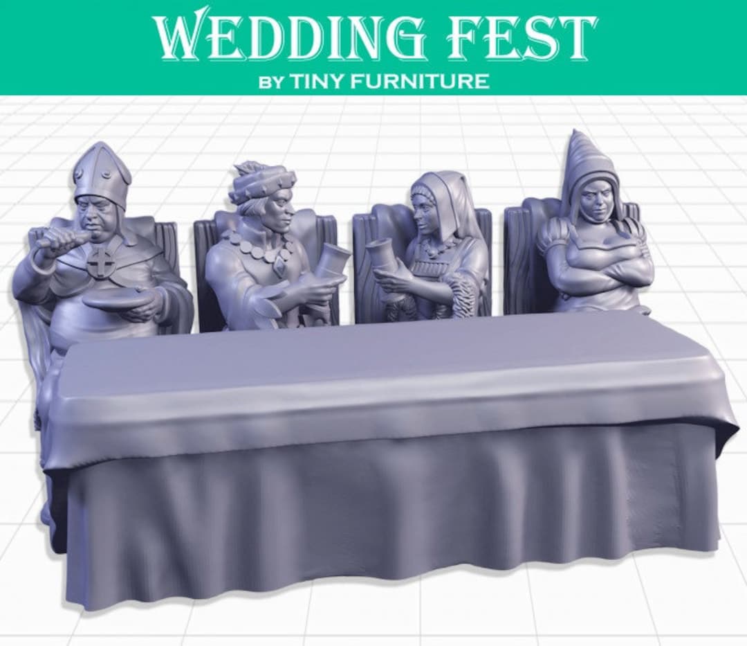 Wedding Fest Townsfolk Dnd, Dungeons and Dragons, Diorama, Wedding ...