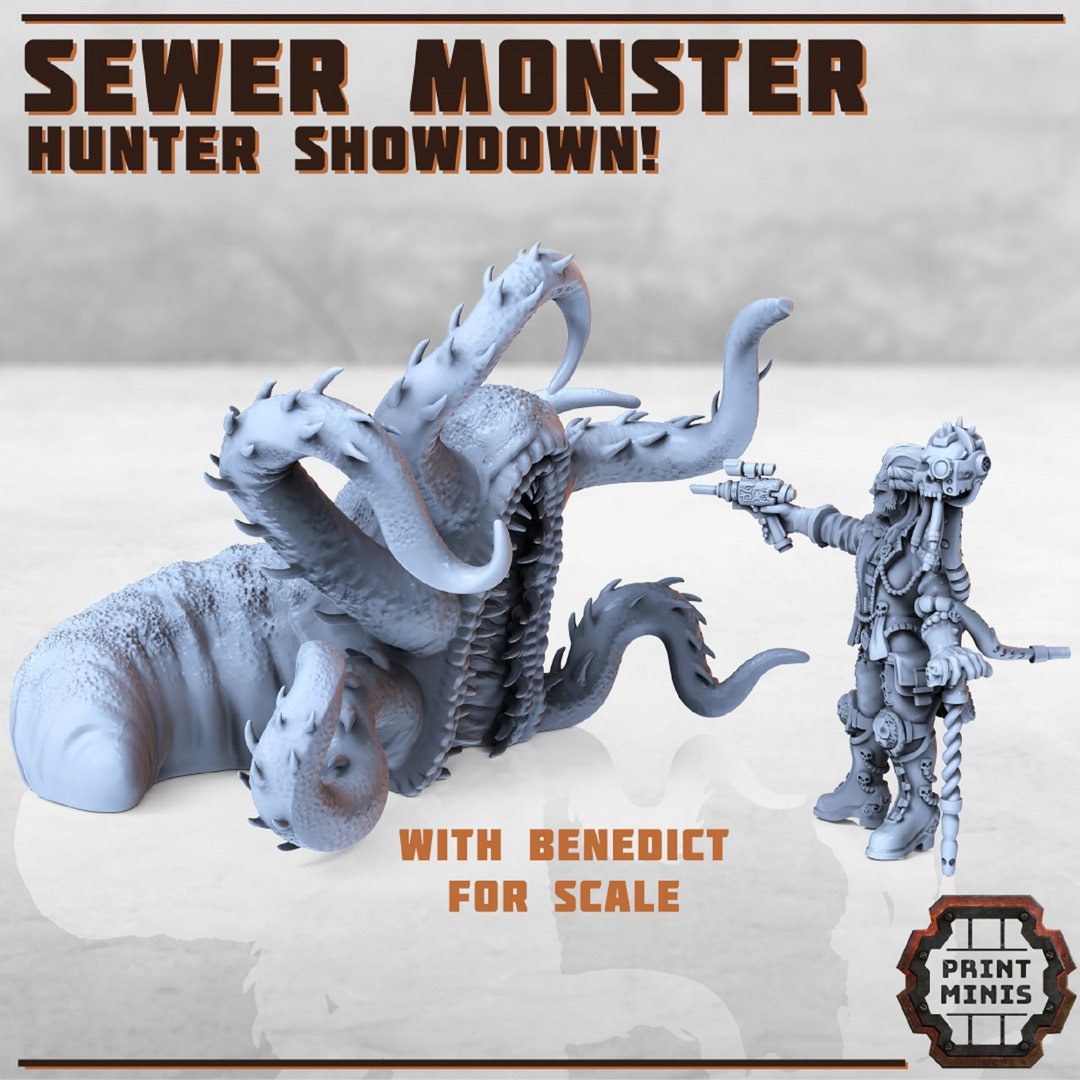 Dnd Monster 5E 'sewer Monster' Dnd Miniature - Etsy