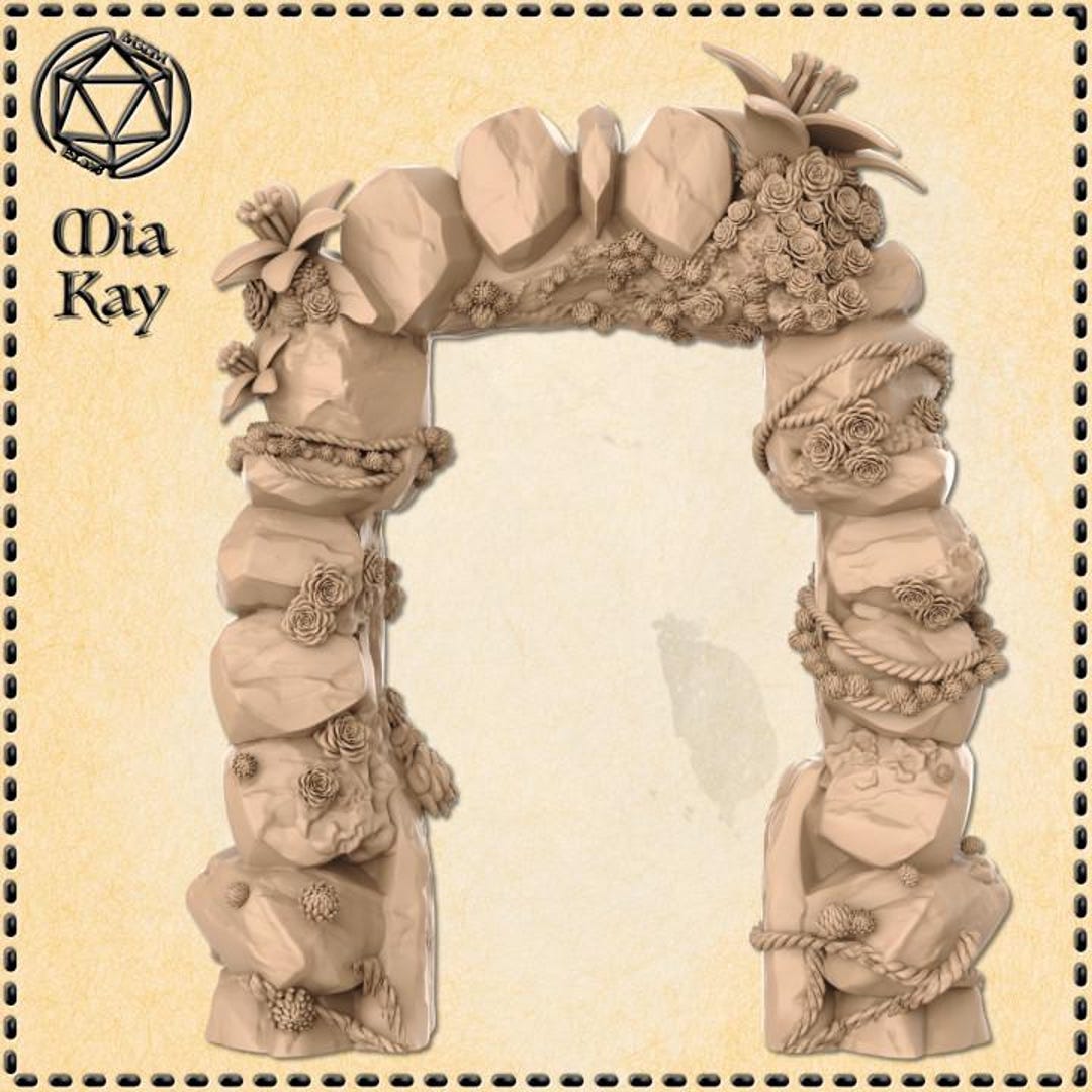 Flower Arch Dnd Dungeons and Dragons 28mm/32mm Diorama Garden Scatter ...