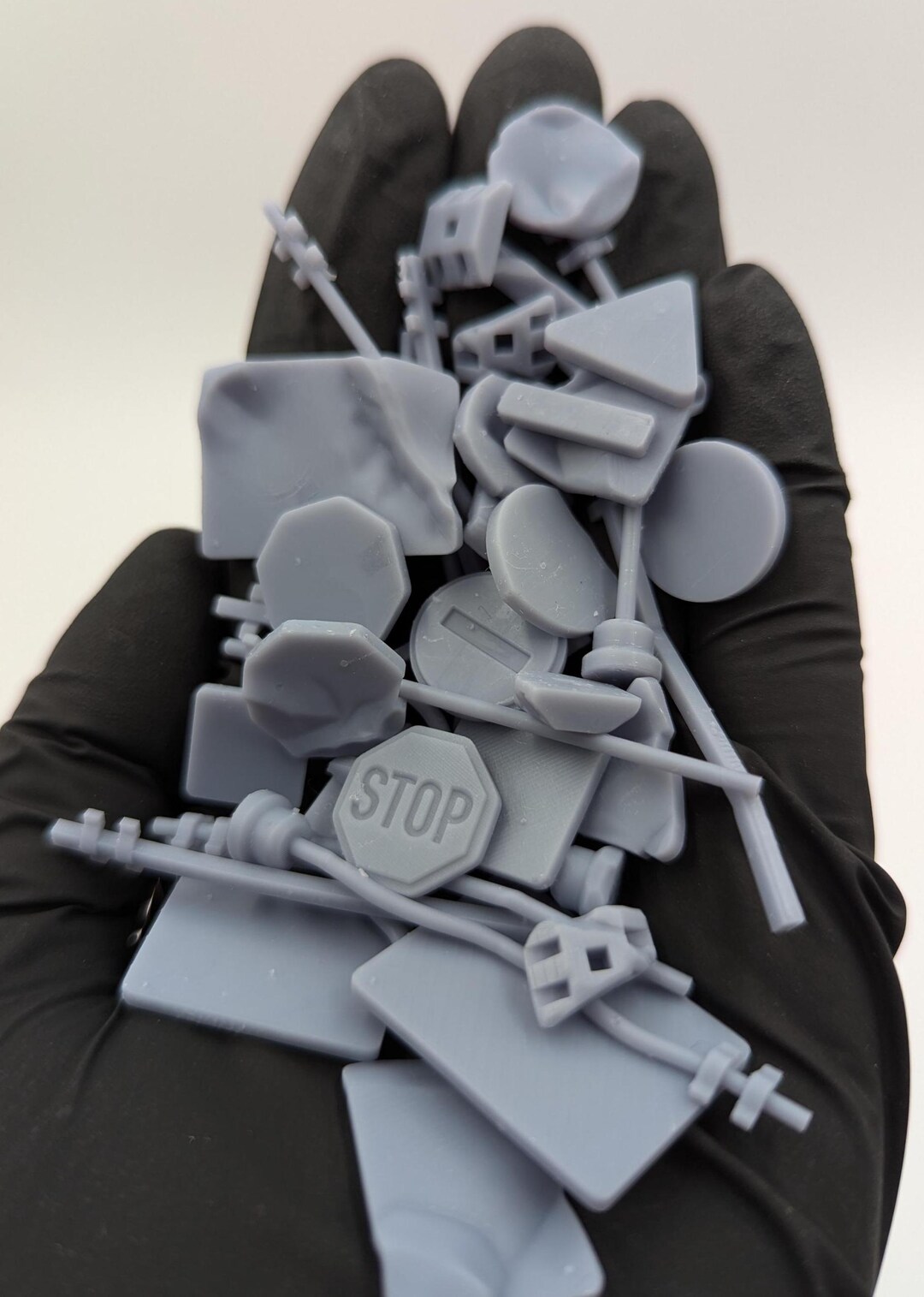 37pc Road Signs (basing Bits 2.0) 28mm/32mm TTRPG 40K Post-apoc ...