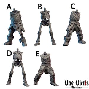 Skeleton Army Squad, Modular, Dnd Miniature Undead Army for Tabletop ...